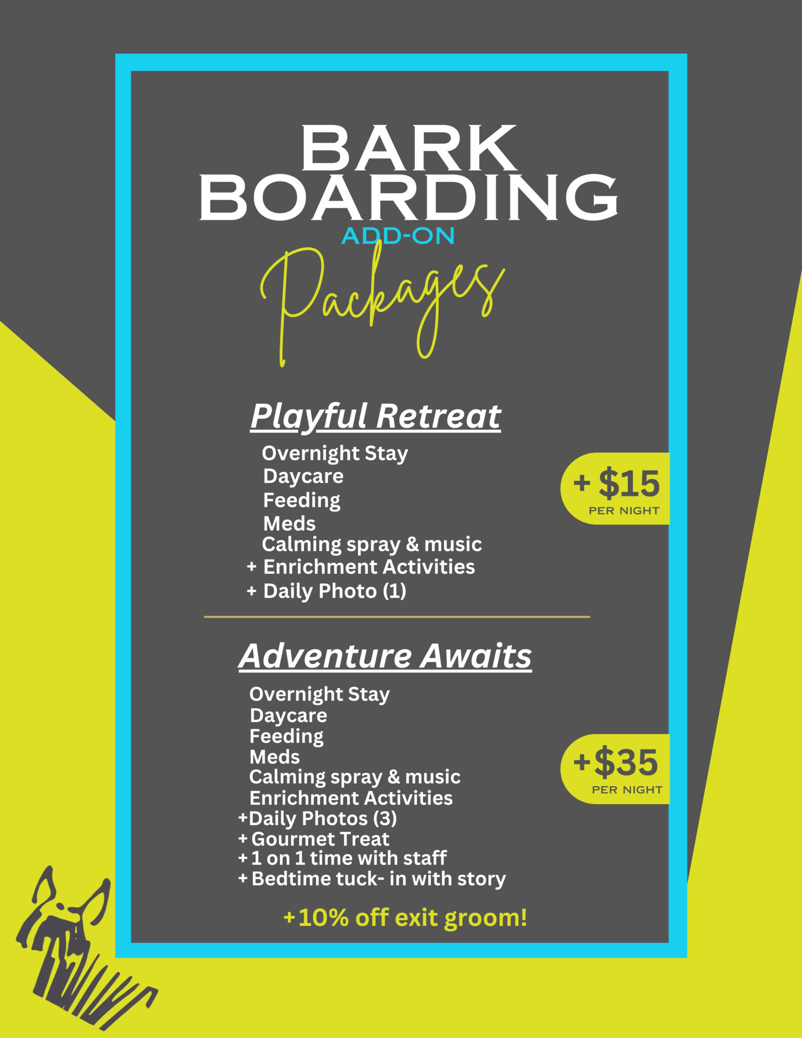 Daycare & Boarding Rates – BARK